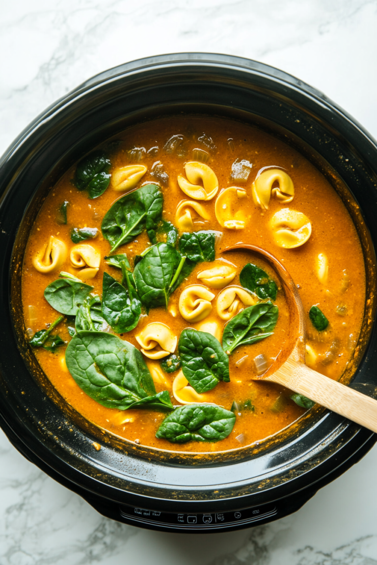 Simply Delicious Crockpot Tortellini Soup Recipe