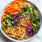 Vegan Rainbow Peanut Noodles Recipe You’ll Crave At 3 AM! - The ...
