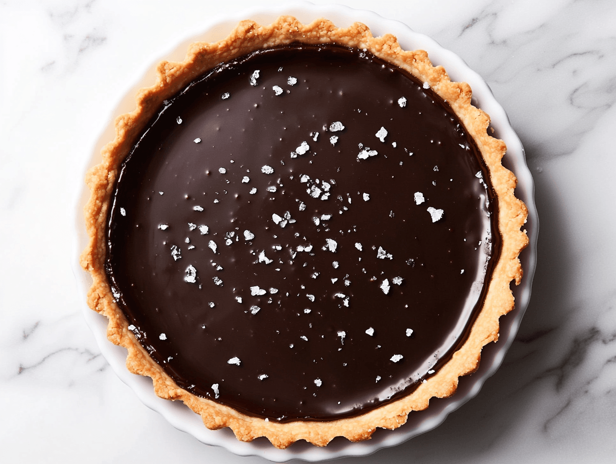 This Vegan Dark Chocolate Tart Recipe Is Breaking Internet