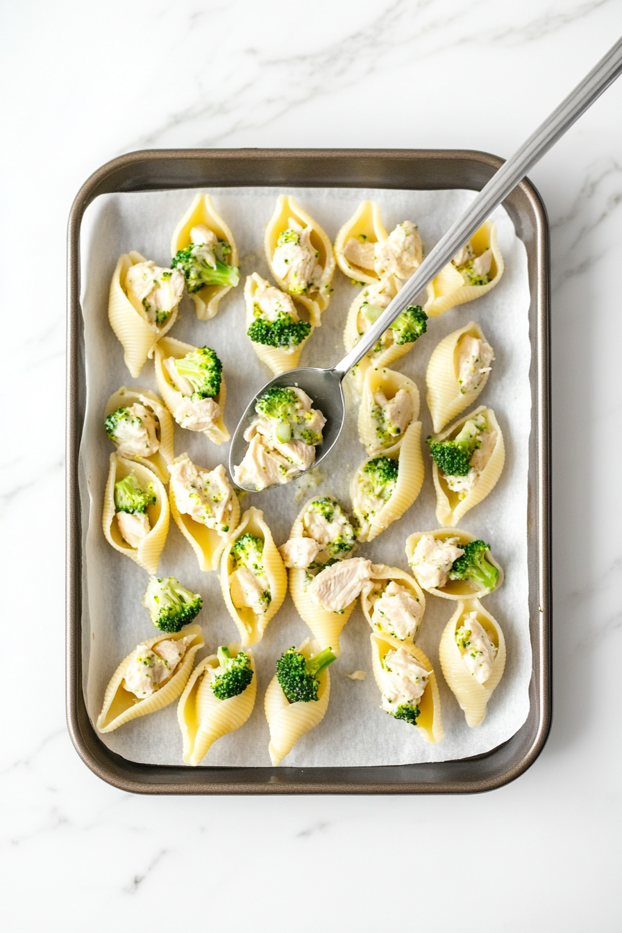 Chicken Broccoli Alfredo Stuffed Shells Recipe You’ll Crave