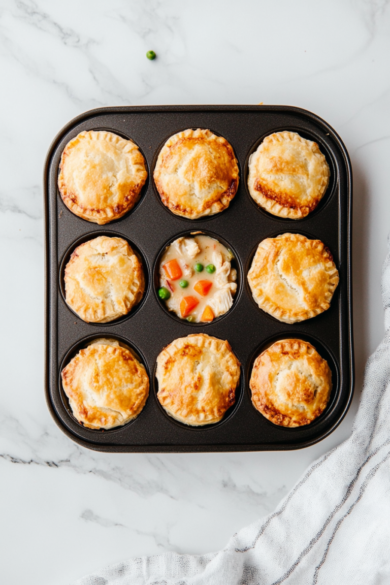 Bite-Sized-Mini Chicken Pot Pies Recipe For Parties