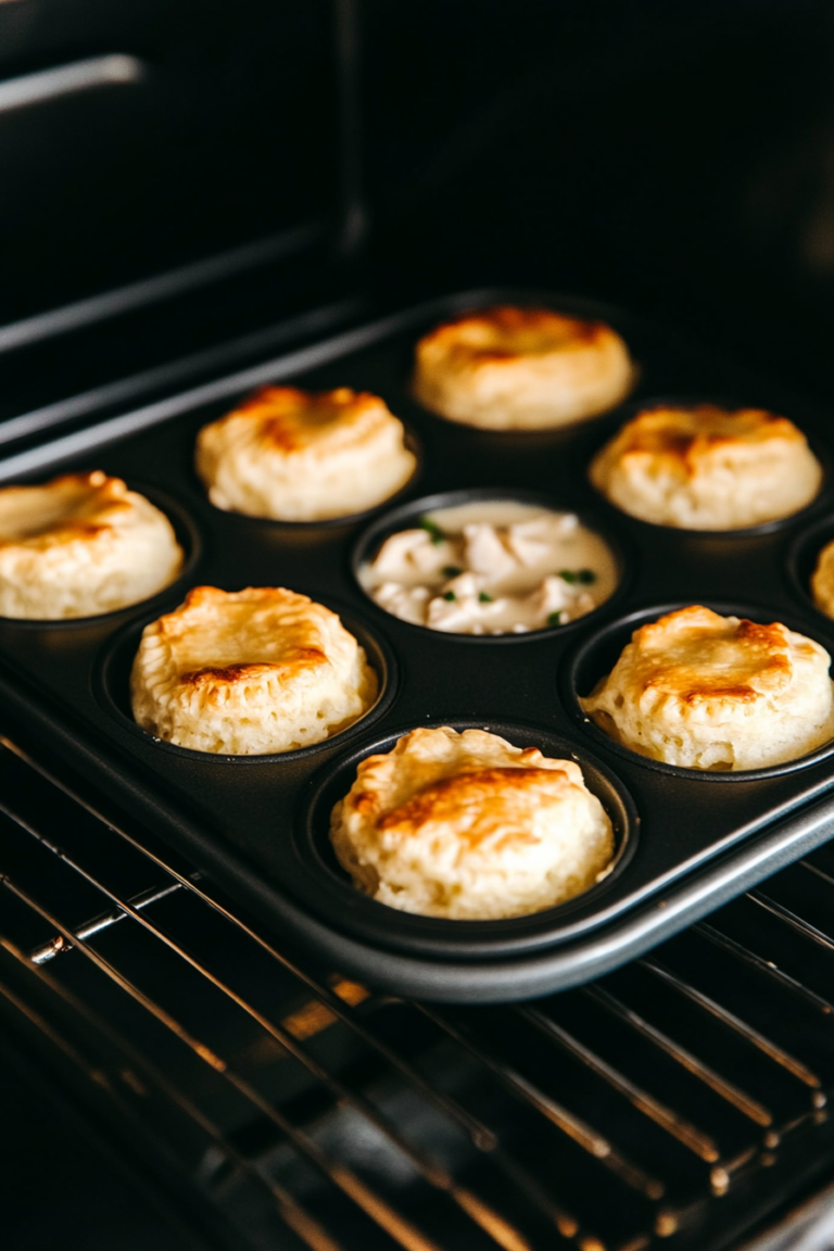 Bite-Sized-Mini Chicken Pot Pies Recipe For Parties