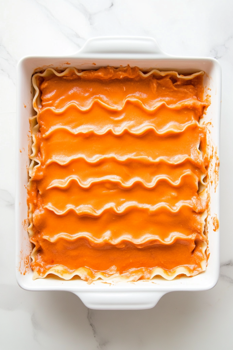 Cheesy Buffalo Chicken Lasagna Ranch Drizzle Recipe