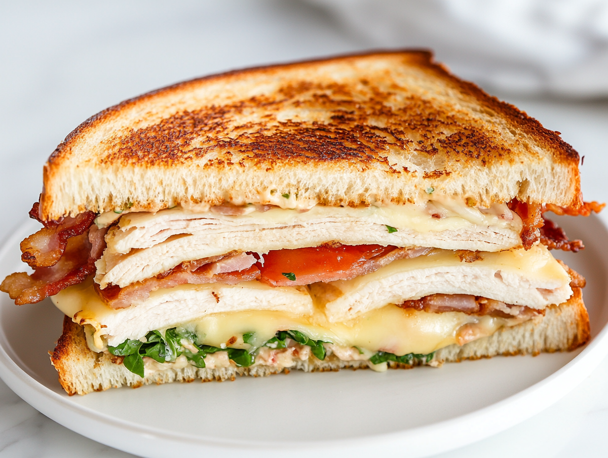 Cheesy And Crispy Turkey Melt Sandwich Recipe