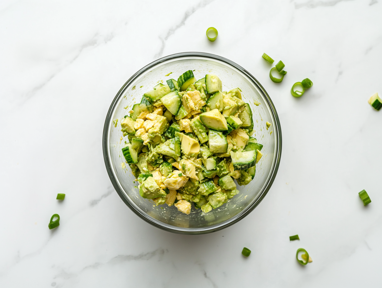 Cucumber Avocado Salad Recipe That Offers A Refreshing Side