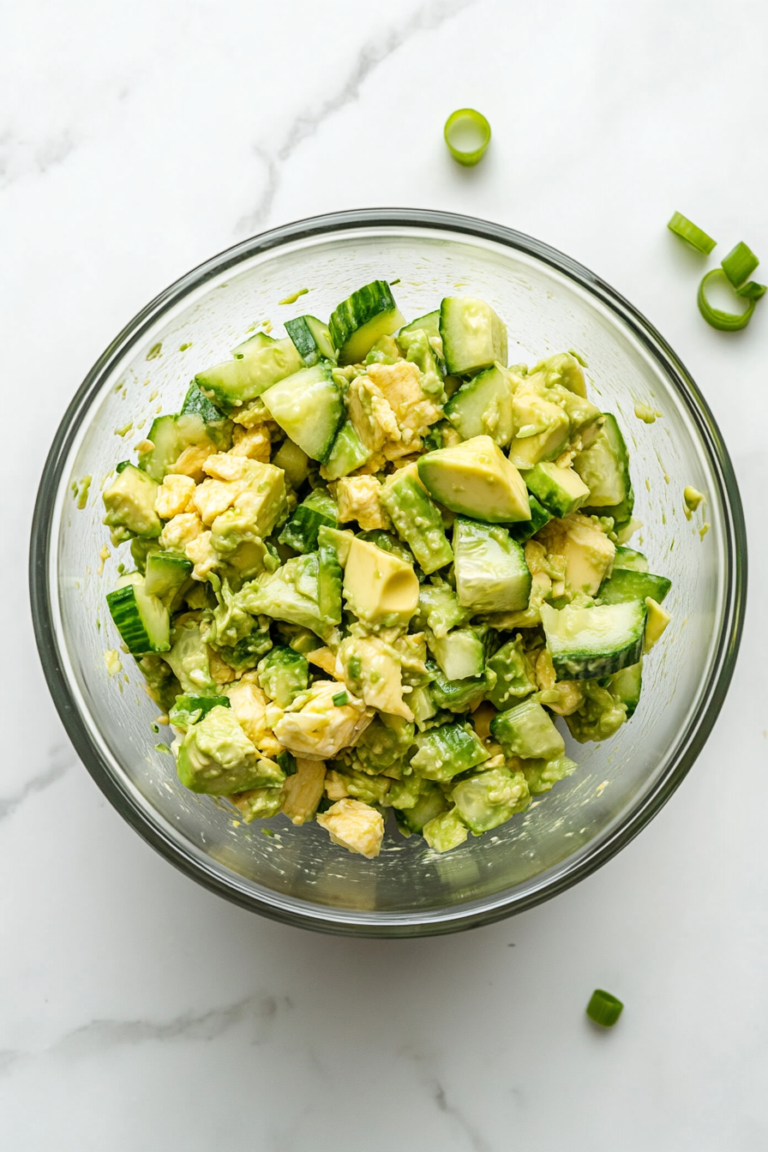 Cucumber Avocado Salad Recipe That Offers A Refreshing Side