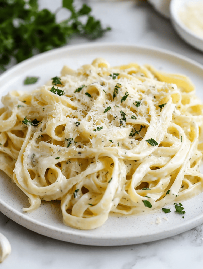 Creamy Fettuccine Alfredo with a Herb-Infused Twist - Bringing the ...