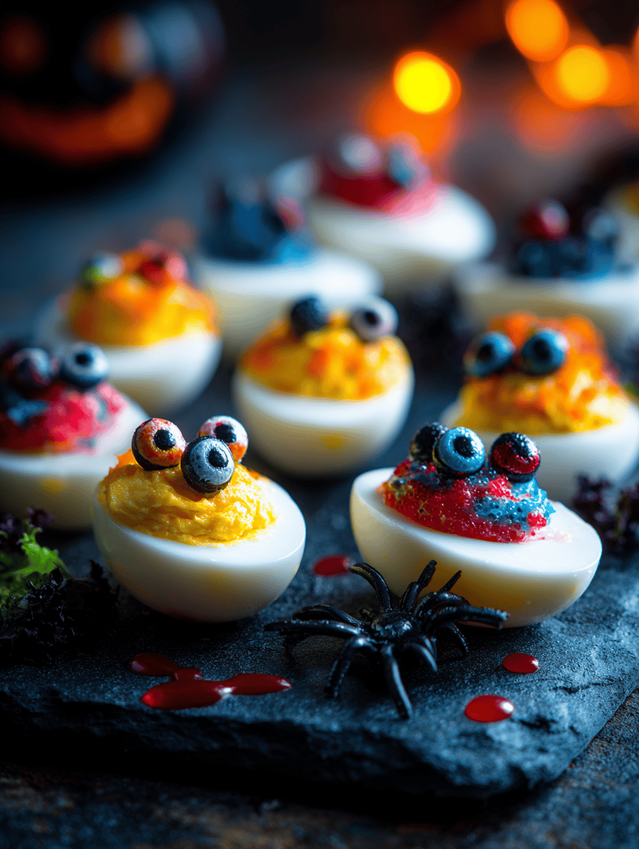 Halloween Deviled Egg Eyeballs: A Creepy Classic with a Twist - Simple ...