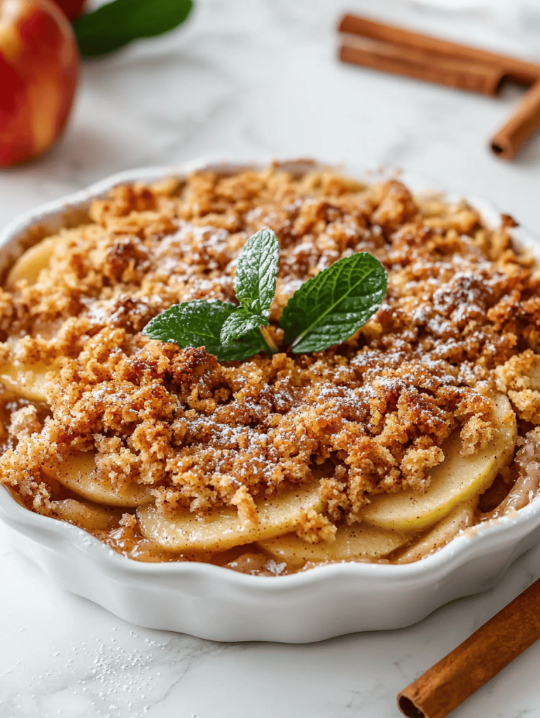 Apple Crumble with Vanilla Ice Cream: A Cozy Autumn Twist - Bringing ...